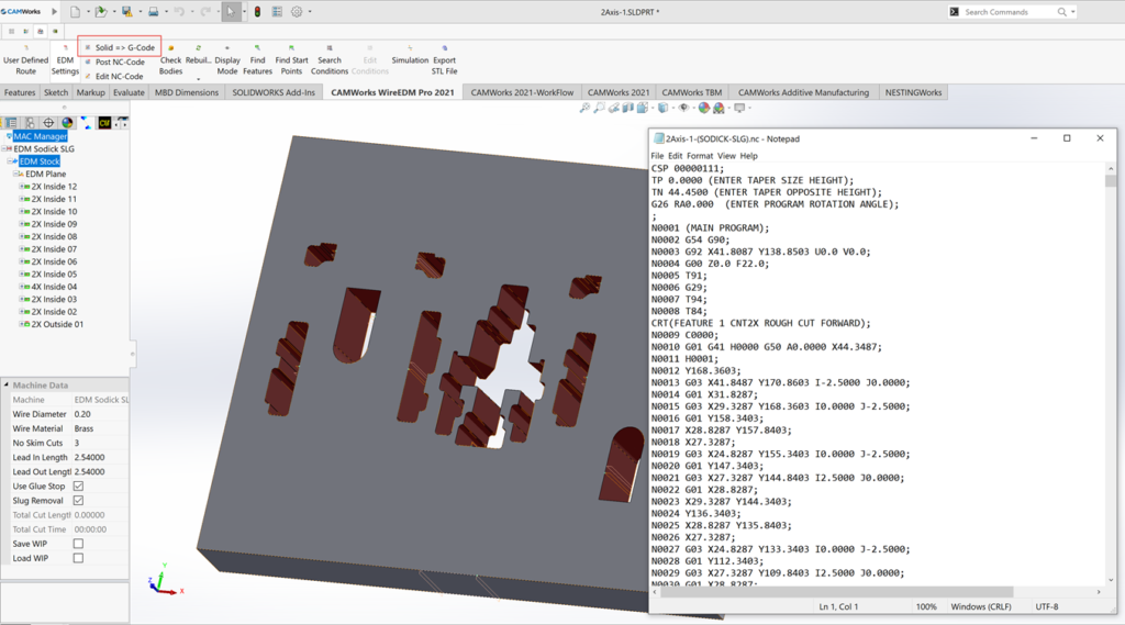 Edm Programming One Click Wire